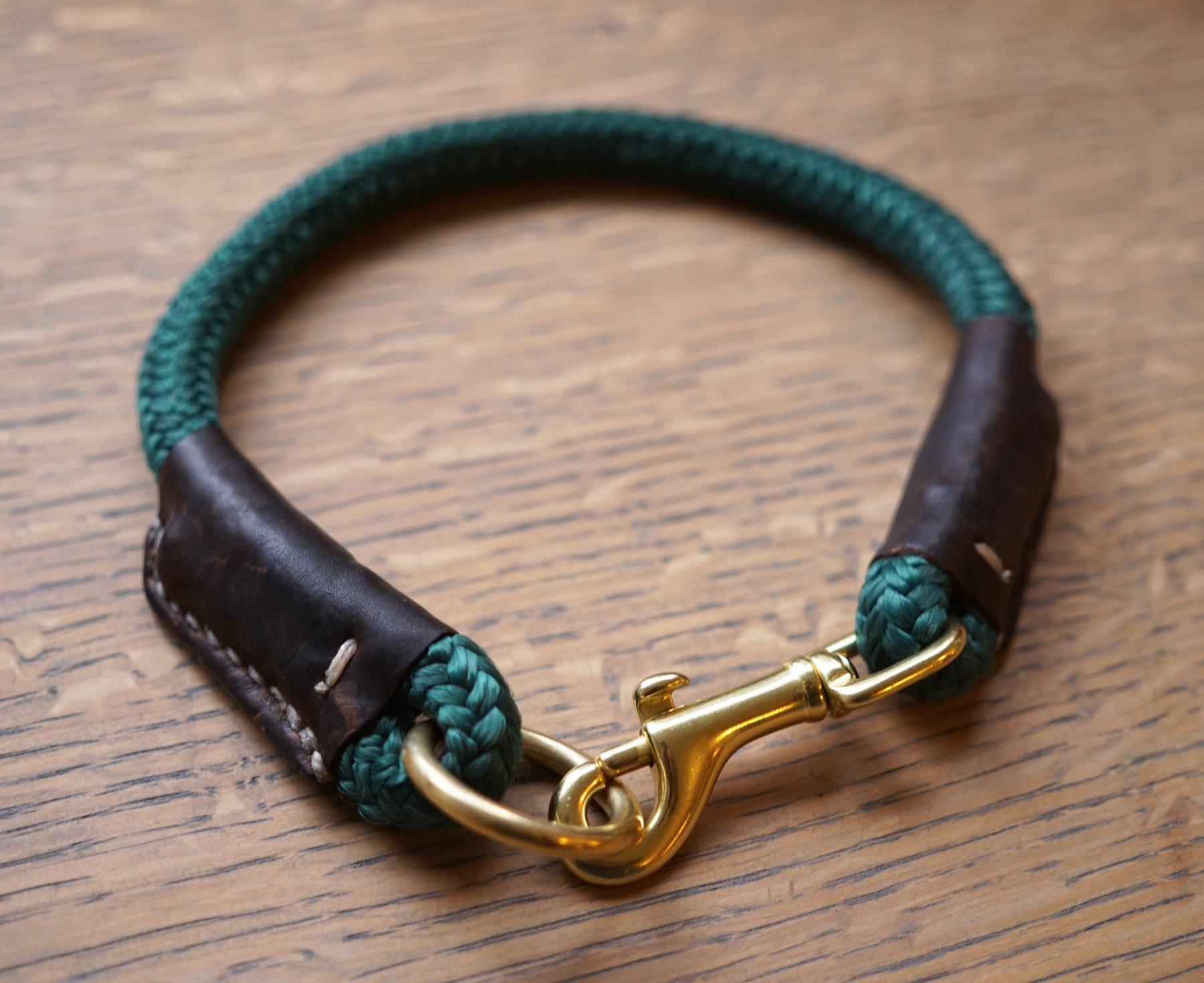 Custom Dog Collar | Rope and Leather Collar | WanderDog Designs